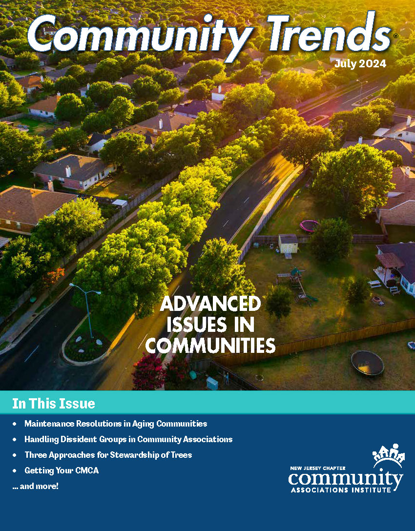 Community Trends - Community Associations Institute New Jersey Chapter